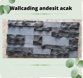Wallcading Batu Alam Andesit Acak
