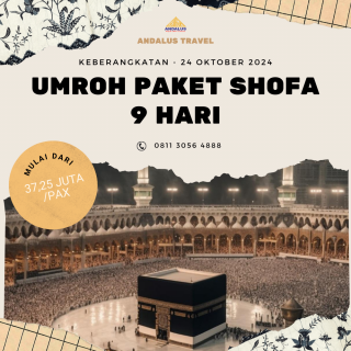 Paket Umroh Program Shofa 9 Hari Bulan Oktober 2024